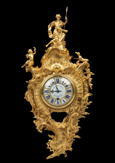 A Louis XV Ormolu Cartel Clock Attributed to Cressent and Jean-Joseph ...